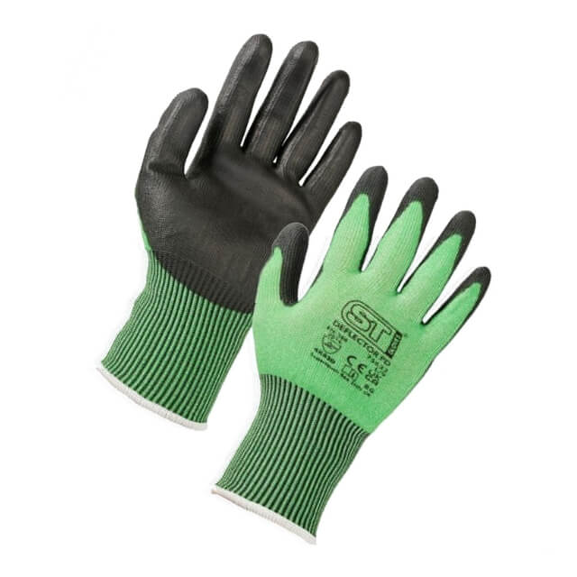 Cutzy Grey Safety Cut Resistant Gloves, S-XL - ISO Cut Level C