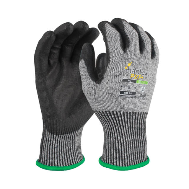 UCi Hantex HX5-PU Safety Gloves - ISO Cut Level D, PU Coated Palm